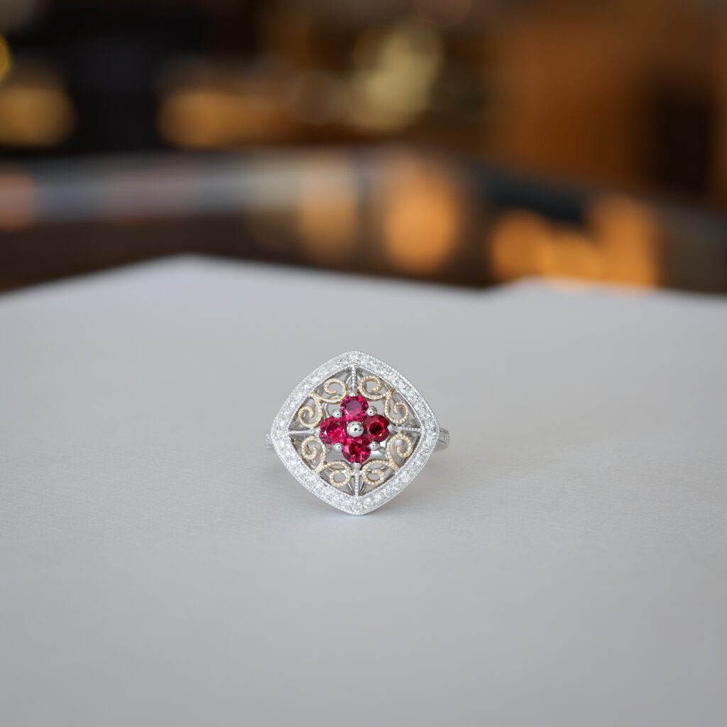 Ruby and Diamond Ring - Watson Workshop