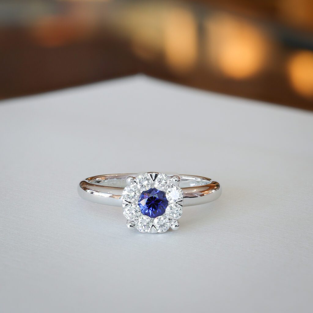Sapphire and Diamond Ring - Watson Workshop