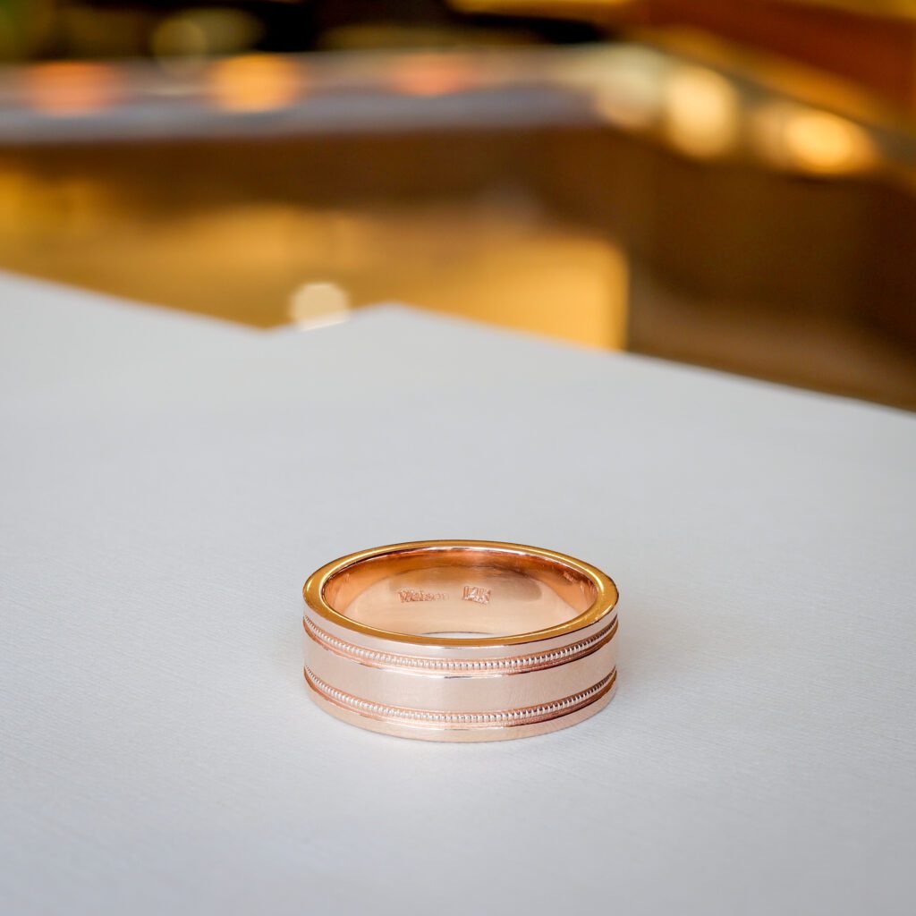 Watson Workshop Dual Bead Edge Gold Band - Watson Workshop