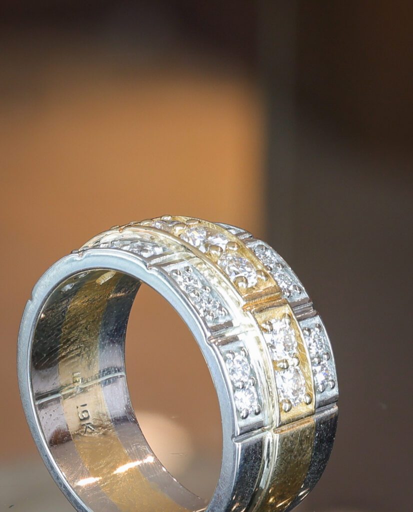 Watson Workshop "Geo Tres" Triple Stack Diamond Ring - Watson Workshop