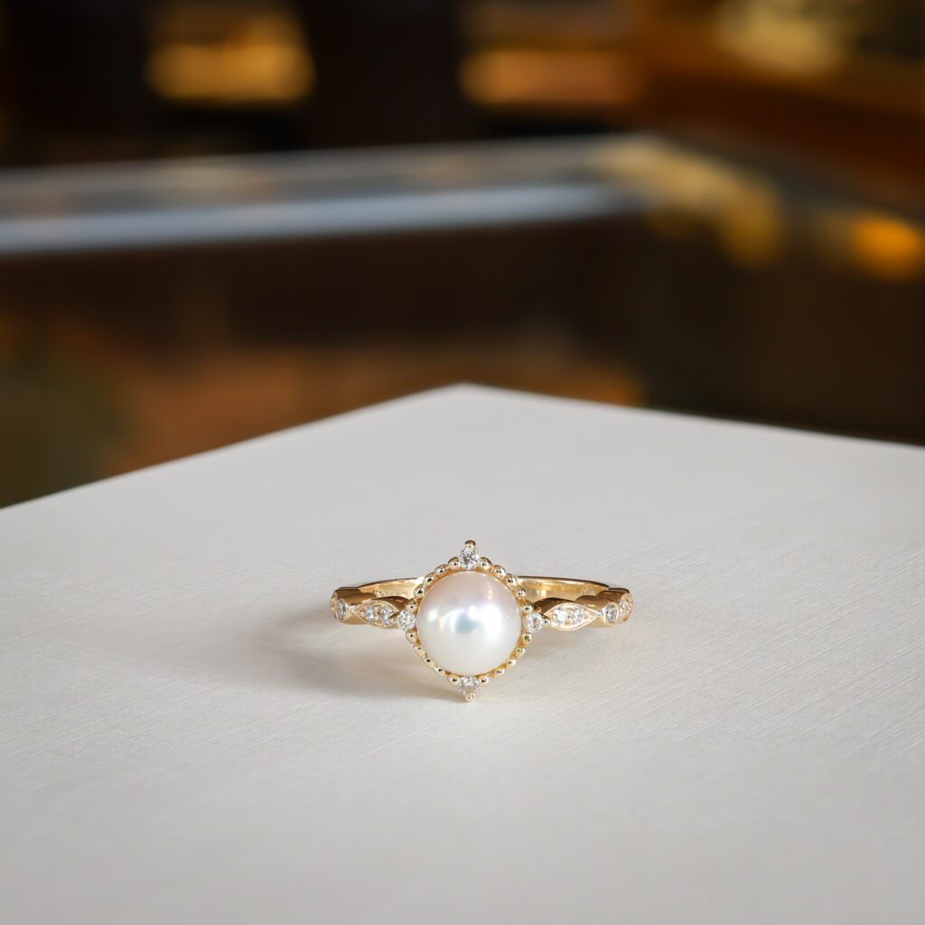 Watson Workshop Diamond and Pearl Ring - Watson Workshop