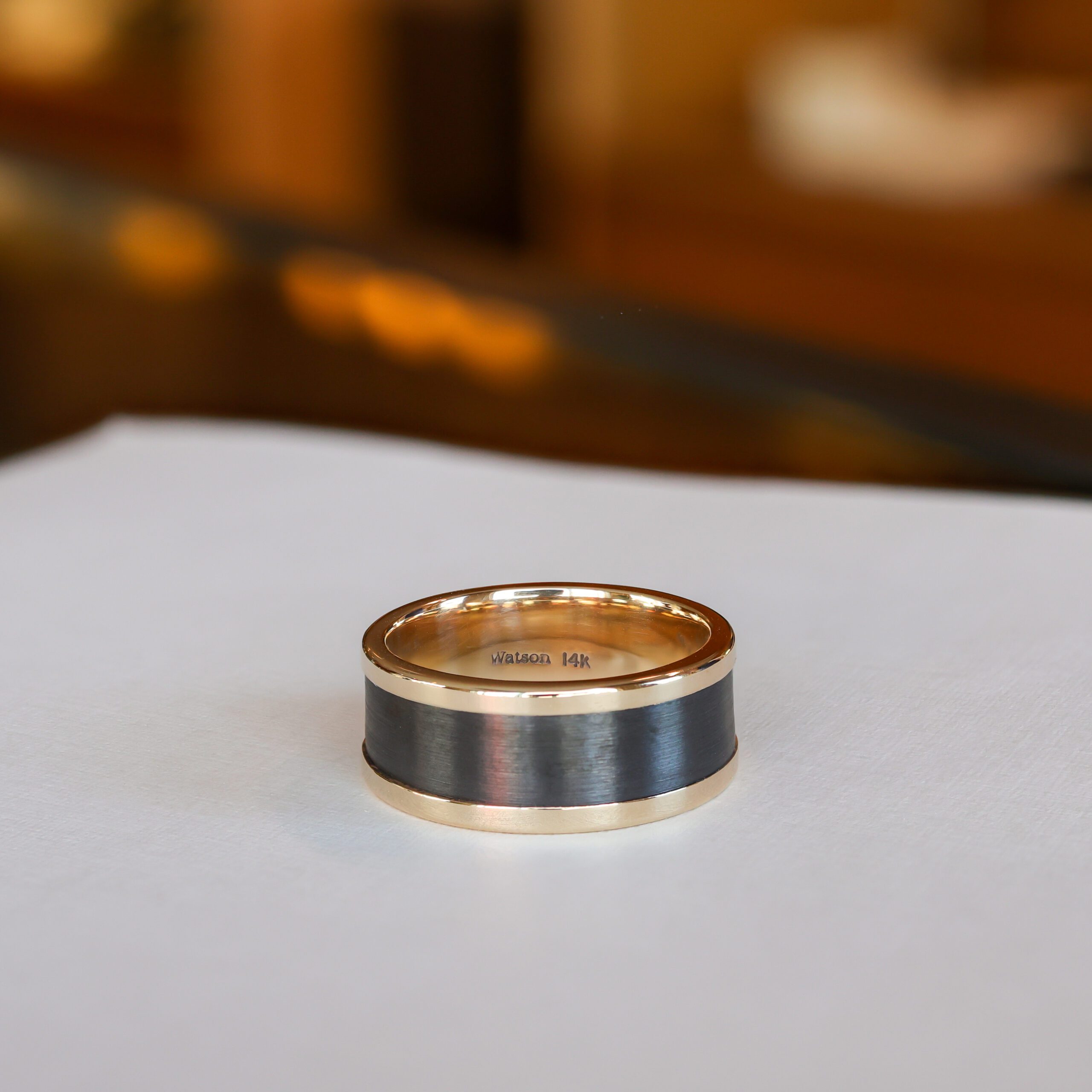 Watson Workshop Gold and Blackened Zirconium Band (SOLD, but we will make another) - Watson Workshop
