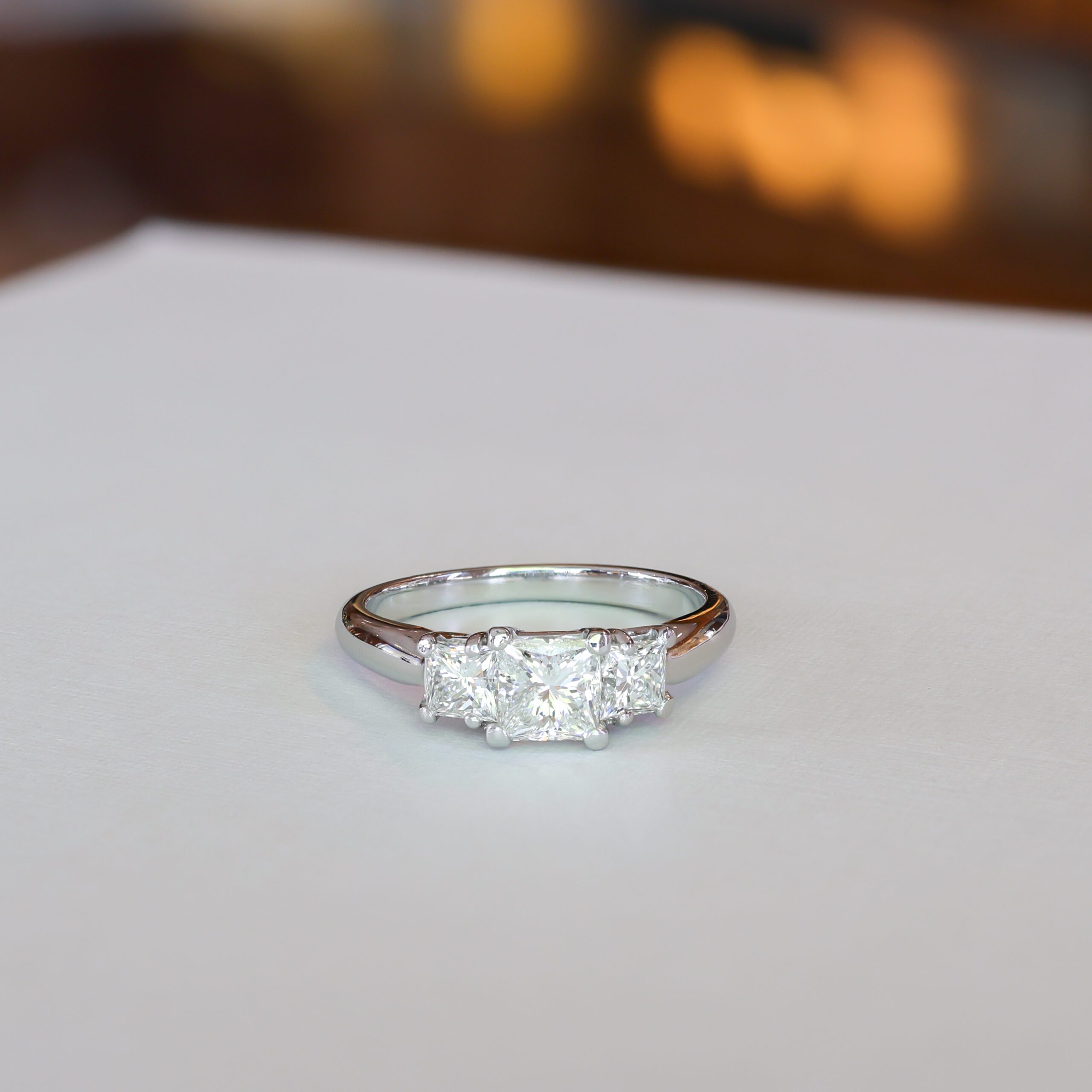 Three Stone Diamond Ring - Watson Workshop